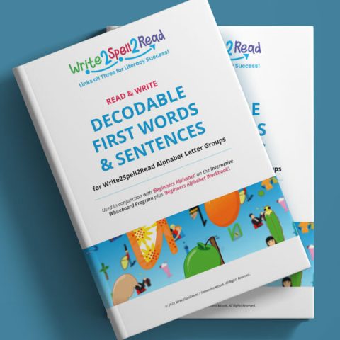 Beginners Decodable 1st Words & Sentences - Write2Spell2Read